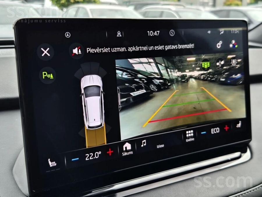 Black Skoda Enyaq iV 2023 in Riga, with an engine capacity of 0.00 L and mileage of 161 thousand km for 27590 €, photo 24 on AUTOMOTO.COM.LV