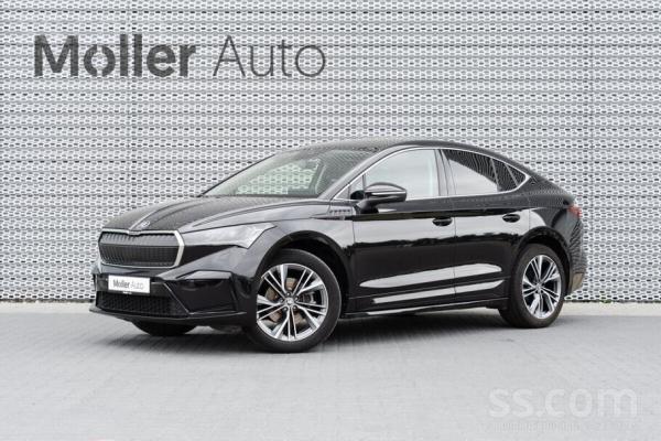 Melns Skoda Enyaq iV 2024 Rīga, ar dzinēja tilpumu 0.00 L un nobraukumu 35 tūkst. km par 37700 €, foto 1 vietnē AUTOMOTO.COM.LV