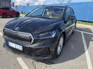 Black Skoda Enyaq iV 2021 in Riga, with an engine capacity of 0.00 L and mileage of 110 thousand km for 22500 €, photo  on AUTOMOTO.COM.LV