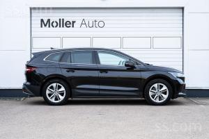 Black Skoda Enyaq iV 2023 in Riga, with an engine capacity of 0.00 L and mileage of 67 thousand km for 33950 €, photo 6 on AUTOMOTO.COM.LV