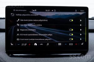 Black Skoda Enyaq iV 2023 in Riga, with an engine capacity of 0.00 L and mileage of 67 thousand km for 33950 €, photo 17 on AUTOMOTO.COM.LV