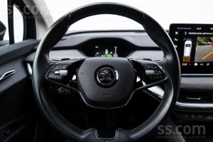 Black Skoda Enyaq iV 2023 in Riga, with an engine capacity of 0.00 L and mileage of 67 thousand km for 33950 €, photo 31 on AUTOMOTO.COM.LV