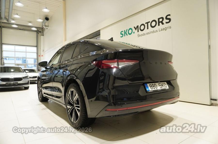 Melns Skoda Enyaq iV 2025 Tallina, ar dzinēja tilpumu 0.00 L un nobraukumu 17 tūkst. km par 59500 €, foto 2 vietnē AUTOMOTO.COM.LV