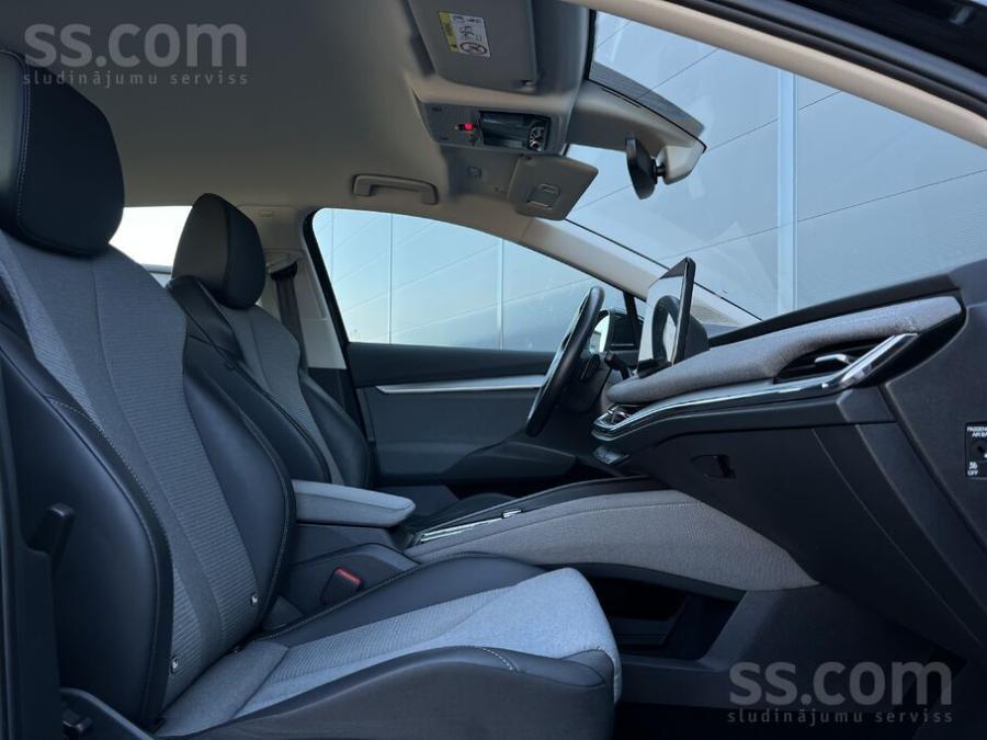 Black Skoda Enyaq iV 2021 in Riga, with an engine capacity of 0.00 L and mileage of 272 thousand km for 20990 €, photo 7 on AUTOMOTO.COM.LV