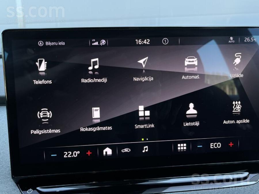 Black Skoda Enyaq iV 2021 in Riga, with an engine capacity of 0.00 L and mileage of 272 thousand km for 20990 €, photo 15 on AUTOMOTO.COM.LV