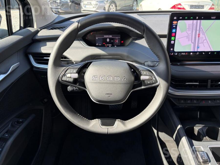 Black Skoda Enyaq iV 2026 in Riga, with an engine capacity of 0.00 L and mileage of 3 thousand km for 42990 €, photo 9 on AUTOMOTO.COM.LV