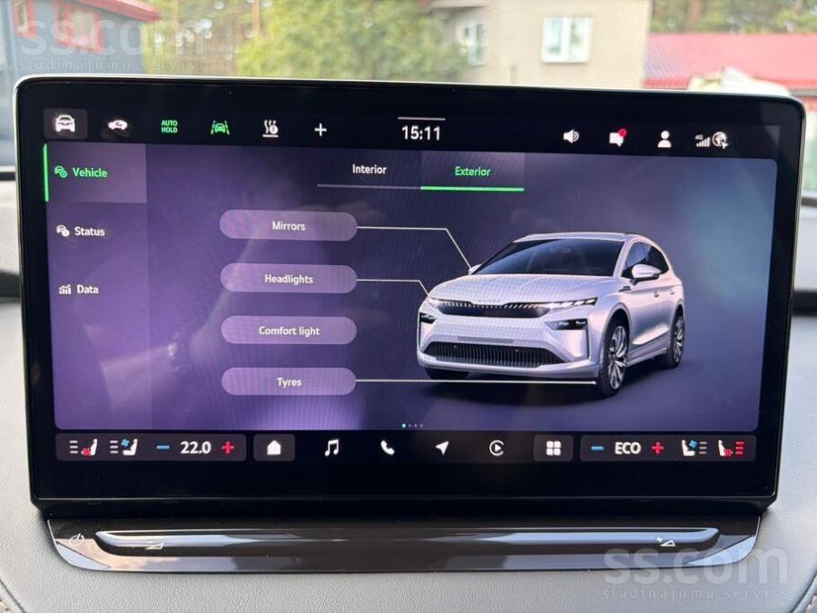 Black Skoda Enyaq iV 2026 in Riga, with an engine capacity of 0.00 L and mileage of 3 thousand km for 42990 €, photo 18 on AUTOMOTO.COM.LV