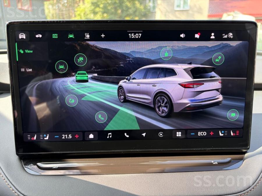 Black Skoda Enyaq iV 2026 in Riga, with an engine capacity of 0.00 L and mileage of 3 thousand km for 42990 €, photo 25 on AUTOMOTO.COM.LV