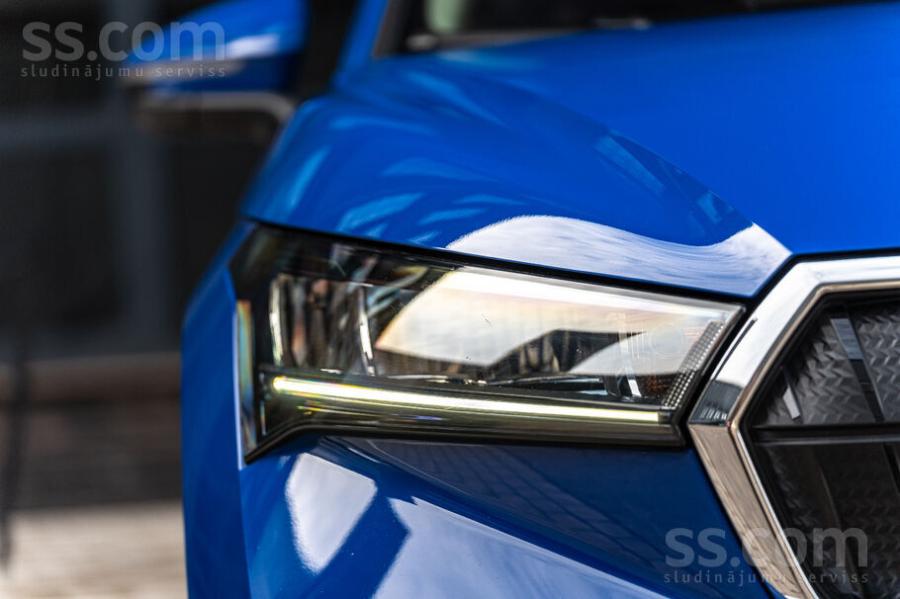 Blue Skoda Enyaq iV 2021 in Riga, with an engine capacity of 0.00 L and mileage of 49 thousand km for 26490 €, photo 11 on AUTOMOTO.COM.LV