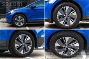 Blue Skoda Enyaq iV 2021 in Riga, with an engine capacity of 0.00 L and mileage of 49 thousand km for 26490 €, photo 13 on AUTOMOTO.COM.LV