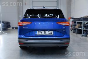 Blue Skoda Enyaq iV 2021 in Riga, with an engine capacity of 0.00 L and mileage of 135 thousand km for 23990 €, photo 8 on AUTOMOTO.COM.LV