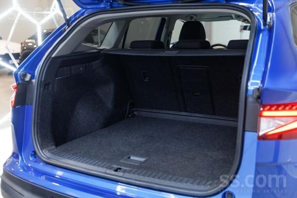 Blue Skoda Enyaq iV 2021 in Riga, with an engine capacity of 0.00 L and mileage of 135 thousand km for 23990 €, photo 10 on AUTOMOTO.COM.LV