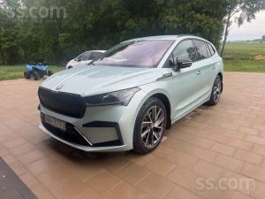 Zils Skoda Enyaq iV 2022 Dobele, ar dzinēja tilpumu 0.00 L un nobraukumu 59 tūkst. km par 34800 €, foto  vietnē AUTOMOTO.COM.LV