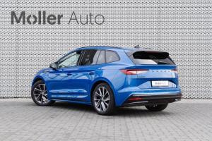 Blue Skoda Enyaq iV 2022 in Marupe, with an engine capacity of 0.00 L and mileage of 77 thousand km for 41500 €, photo 4 on AUTOMOTO.COM.LV