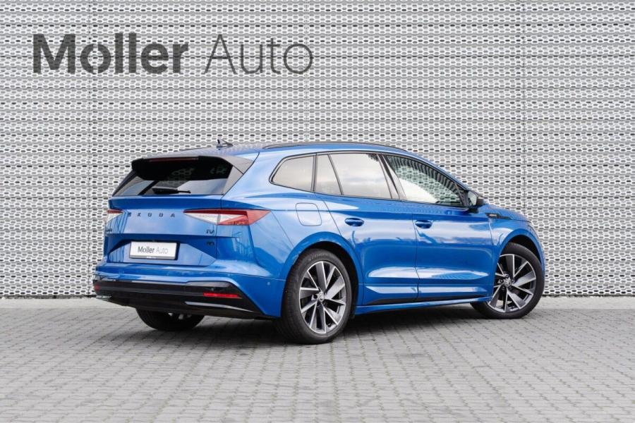 Blue Skoda Enyaq iV 2022 in Marupe, with an engine capacity of 0.00 L and mileage of 77 thousand km for 41500 €, photo 5 on AUTOMOTO.COM.LV