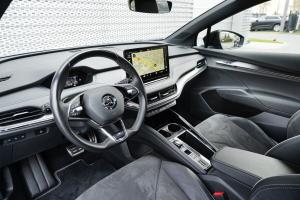 Blue Skoda Enyaq iV 2022 in Marupe, with an engine capacity of 0.00 L and mileage of 77 thousand km for 41500 €, photo 9 on AUTOMOTO.COM.LV
