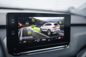 Zils Skoda Enyaq iV 2023 Rīga, ar dzinēja tilpumu 0.00 L un nobraukumu 25 tūkst. km par 20000 €, foto 18 vietnē AUTOMOTO.COM.LV