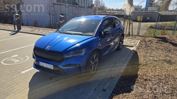 Синий Шкода Enyaq iV 2023 в Рига, объемом двигателя 0.00 л и пробегом 56 тыс. км за 33500 €, фото 3 на AUTOMOTO.COM.LV