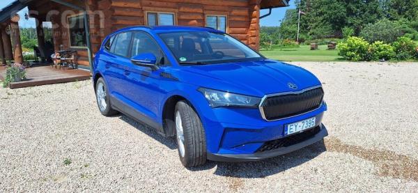 Zils Skoda Enyaq iV 2023 Rīga, ar dzinēja tilpumu 0.00 L un nobraukumu 47 tūkst. km par 26500 €, foto 2 vietnē AUTOMOTO.COM.LV