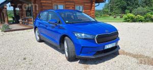 Blue Skoda Enyaq iV 2023 in Riga, with an engine capacity of 0.00 L and mileage of 47 thousand km for 26500 €, photo 3 on AUTOMOTO.COM.LV