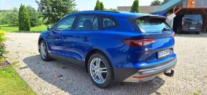 Blue Skoda Enyaq iV 2023 in Riga, with an engine capacity of 0.00 L and mileage of 47 thousand km for 26500 €, photo 5 on AUTOMOTO.COM.LV