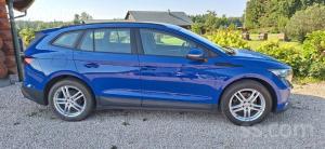 Blue Skoda Enyaq iV 2023 in Riga, with an engine capacity of 0.00 L and mileage of 47 thousand km for 26500 €, photo 7 on AUTOMOTO.COM.LV