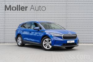 Blue Skoda Enyaq iV 2023 in Riga, with an engine capacity of 0.00 L and mileage of 91 thousand km for 37750 €, photo 3 on AUTOMOTO.COM.LV