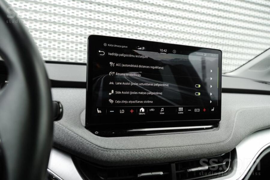 Zils Skoda Enyaq iV 2023 Rīga, ar dzinēja tilpumu 0.00 L un nobraukumu 91 tūkst. km par 37750 €, foto 18 vietnē AUTOMOTO.COM.LV