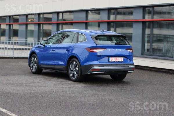 Zils Skoda Enyaq iV 2024 Rīga, ar dzinēja tilpumu 0.00 L un nobraukumu 11 tūkst. km par 32480 €, foto 4 vietnē AUTOMOTO.COM.LV