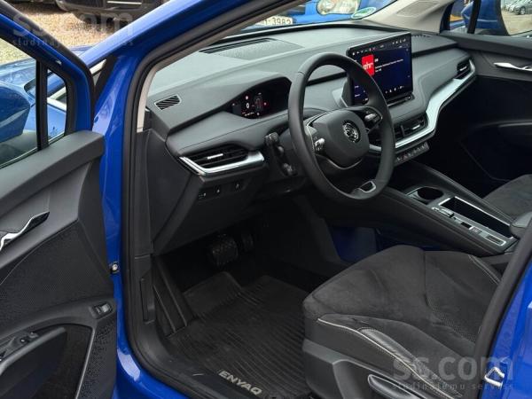Zils Skoda Enyaq iV 2024 Rīga, ar dzinēja tilpumu 0.00 L un nobraukumu 11 tūkst. km par 32480 €, foto 7 vietnē AUTOMOTO.COM.LV
