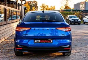 Blue Skoda Enyaq iV 2023 in Riga, with an engine capacity of 0.00 L and mileage of 0 thousand km for 29900 €, photo 10 on AUTOMOTO.COM.LV