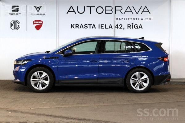 Zils Skoda Enyaq iV 2021 Rīga, ar dzinēja tilpumu 0.00 L un nobraukumu 102 tūkst. km par 24300 €, foto 4 vietnē AUTOMOTO.COM.LV