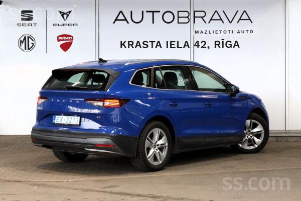 Zils Skoda Enyaq iV 2021 Rīga, ar dzinēja tilpumu 0.00 L un nobraukumu 102 tūkst. km par 24300 €, foto 8 vietnē AUTOMOTO.COM.LV