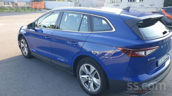 Skoda Enyaq iV 2021 Rīga vietnē Zils Skoda Enyaq iV 2021 Rīga, ar dzinēja tilpumu 0.00 L un nobraukumu 107 tūkst. km par 22900 €, foto 5 vietnē AUTOMOTO.COM.LV