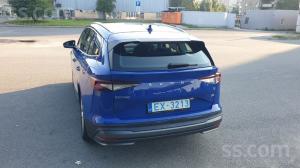 Blue Skoda Enyaq iV 2021 in Riga, with an engine capacity of 0.00 L and mileage of 107 thousand km for 22900 €, photo 6 on AUTOMOTO.COM.LV