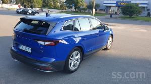 Blue Skoda Enyaq iV 2021 in Riga, with an engine capacity of 0.00 L and mileage of 107 thousand km for 22900 €, photo 7 on AUTOMOTO.COM.LV