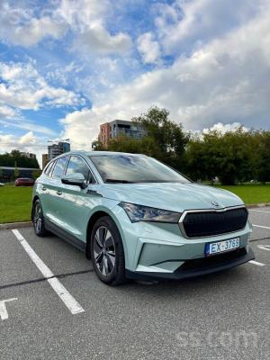 Синий Шкода Enyaq iV 2022 в Рига, объемом двигателя 0.00 л и пробегом 164 тыс. км за 24950 €, фото  на AUTOMOTO.COM.LV