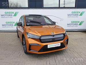 Brown Skoda Enyaq iV 2023 in Riga, with an engine capacity of 0.00 L and mileage of 15 thousand km for 49900 €, photo  on AUTOMOTO.COM.LV