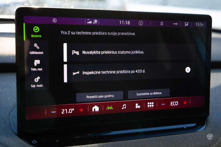 Зеленый Шкода Enyaq iV 2021 в Вильнюс, объемом двигателя 0.00 л и пробегом 153 тыс. км за 22500 €, фото 39 на AUTOMOTO.COM.LV