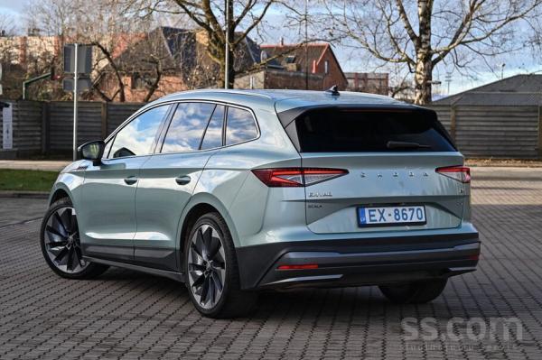 Green Skoda Enyaq iV 2021 in Jelgava, with an engine capacity of 0.00 L and mileage of 229 thousand km for 22000 €, photo 4 on AUTOMOTO.COM.LV