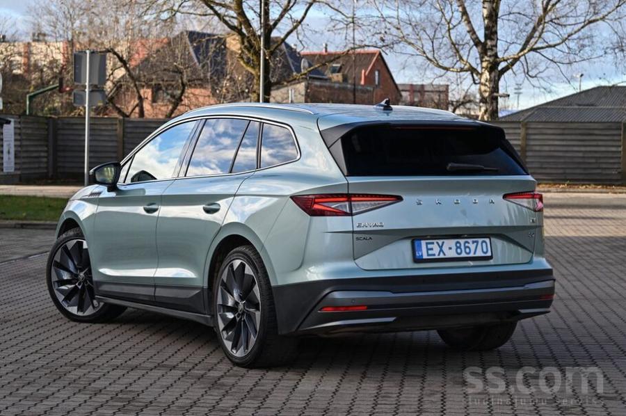 Green Skoda Enyaq iV 2021 in Jelgava, with an engine capacity of 0.00 L and mileage of 229 thousand km for 22000 €, photo 5 on AUTOMOTO.COM.LV