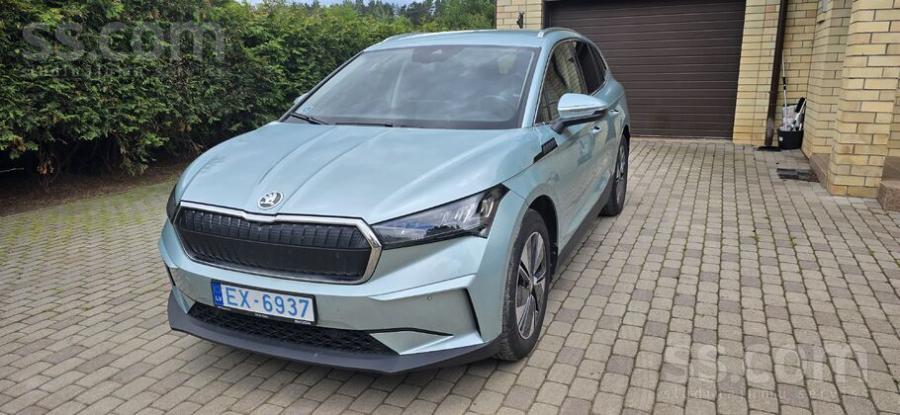 Zaļš Skoda Enyaq iV 2023 Ogre, ar dzinēja tilpumu 0.00 L un nobraukumu 53 tūkst. km par 37000 €, foto 1 vietnē AUTOMOTO.COM.LV