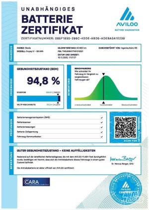 Серый Шкода Enyaq iV 2021 в Каунас, объемом двигателя 0.00 л и пробегом 53 тыс. км за 29507 €, фото 2 на AUTOMOTO.COM.LV