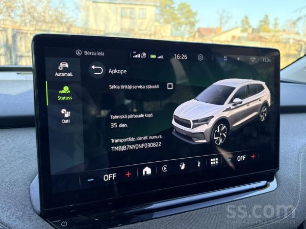 Серый Шкода Enyaq iV 2021 в Рига, объемом двигателя 0.00 л и пробегом 156 тыс. км за 18900 €, фото 6 на AUTOMOTO.COM.LV