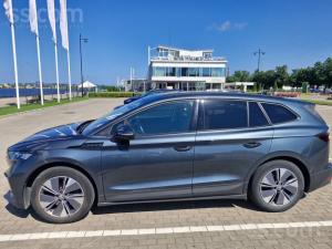 Grey Skoda Enyaq iV 2021 in Riga, with an engine capacity of 0.00 L and mileage of 84 thousand km for 21500 €, photo 3 on AUTOMOTO.COM.LV