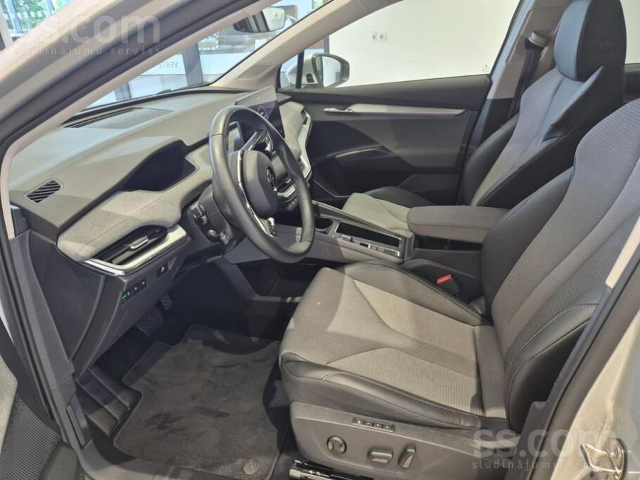 Grey Skoda Enyaq iV 2022 in Riga, with an engine capacity of 0.00 L and mileage of 144 thousand km for 27590 €, photo 8 on AUTOMOTO.COM.LV