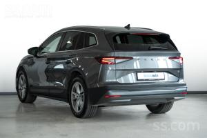 Grey Skoda Enyaq iV 2022 in Riga, with an engine capacity of 0.00 L and mileage of 76 thousand km for 24990 €, photo 4 on AUTOMOTO.COM.LV