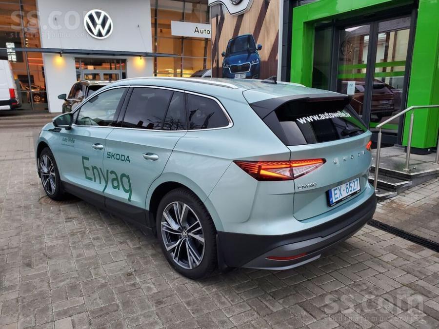 Pelēks Skoda Enyaq iV 2023 Daugavpils, ar dzinēja tilpumu 0.00 L un nobraukumu 22 tūkst. km par 37400 €, foto 5 vietnē AUTOMOTO.COM.LV
