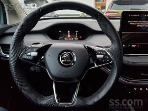 Pelēks Skoda Enyaq iV 2023 Daugavpils, ar dzinēja tilpumu 0.00 L un nobraukumu 22 tūkst. km par 37400 €, foto 14 vietnē AUTOMOTO.COM.LV