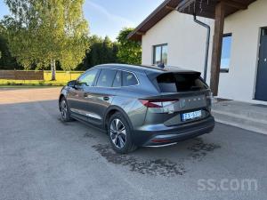 Grey Skoda Enyaq iV 2023 in Ogre, with an engine capacity of 0.00 L and mileage of 52 thousand km for 35500 €, photo 7 on AUTOMOTO.COM.LV